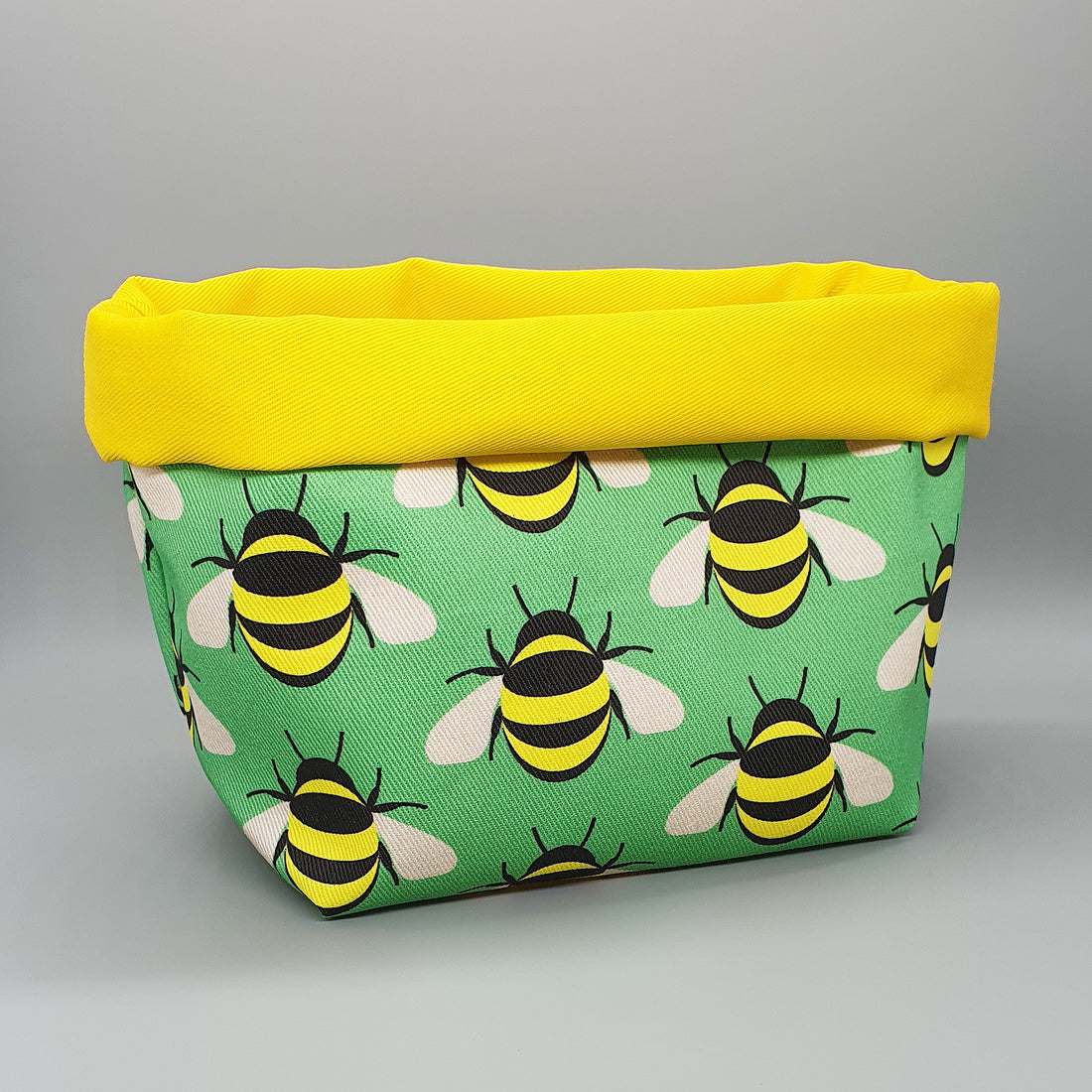 Bee Fabric Storage Basket. Gifts for nature lovers. Blue Ranchu Designs